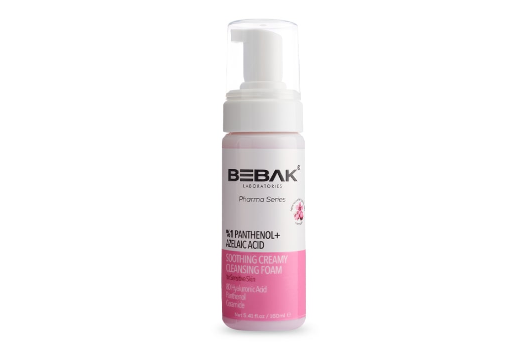Bebak Pharma Soothing Creamy Facial Cleansing Foam for Sensitive Skin 1 ...